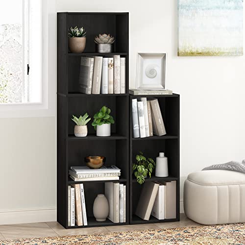 Furinno Luder Bookcase / Bookshelf / Storage Shelves, 5-Tier, Blackwood