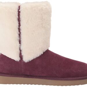 Koolaburra by UGG Women's Aubrei Short Fashion Boot, Plum, 7