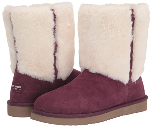 Koolaburra by UGG Women's Aubrei Short Fashion Boot, Plum, 7