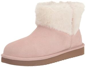 koolaburra by ugg women's aubrei mini fashion boot, peach whip, 12