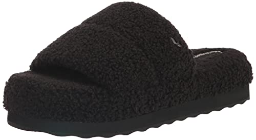 Koolaburra by UGG Women's PEACHEE Slide Slipper, Black, 8