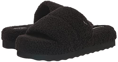 Koolaburra by UGG Women's PEACHEE Slide Slipper, Black, 8