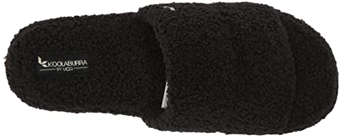 Koolaburra by UGG Women's PEACHEE Slide Slipper, Black, 8