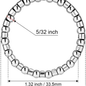 CYCLEZ 2 Premium Headset Bearings 5/32" x 20 Ball Bearings. Fits 1-1/8" Headset. Made in Taiwan. Set/Pair of Bearings. for BMX, Mountain Bikes, Road Racing Bikes, Cruisers