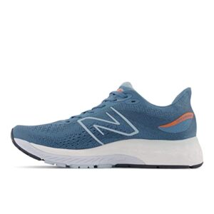 new balance men's fresh foam x 880 v12 running shoe, spring tide/vibrant orange/morning fog, 9.5