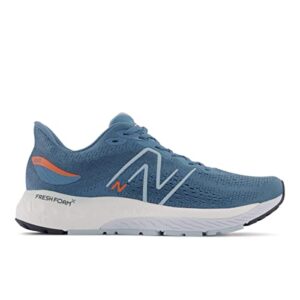 New Balance Men's Fresh Foam X 880 V12 Running Shoe, Spring Tide/Vibrant Orange/Morning Fog, 9.5