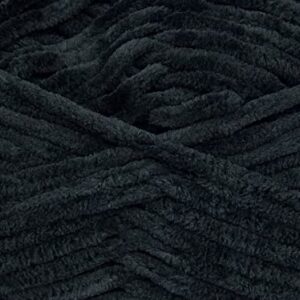 Lot of 4 x 100gr Skeins Ice Yarns Velvet Chenille Hand Knitting Yarn Black