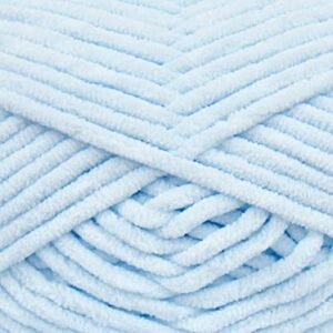 Lot of 4 x 100gr Skeins Ice Yarns Velvet Chenille Hand Knitting Yarn Baby Blue