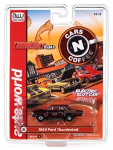 auto world thunderjet 1964 ford thunderbolt (maroon) ho scale slot car