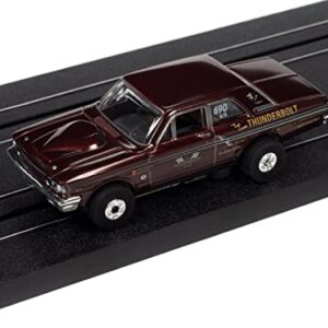 Auto World Thunderjet 1964 Ford Thunderbolt (Maroon) HO Scale Slot Car