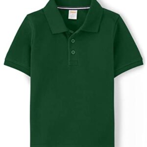 Gymboree Boys and Toddler Short Sleeve Polo Shirt, Fir Green, 5T