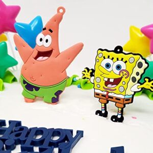 Spongebob Squarepants Cake Topper Set Featuring Spongebob, Patrick and Friends (Unique Design)