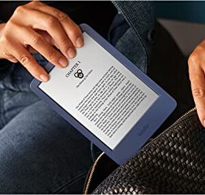 International Version - Kindle (2022 release) – The lightest and most compact Kindle, now with a 6” 300 ppi high-resolution display, and 2x the storage - Denim