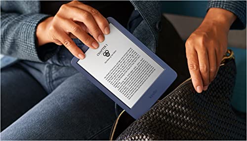 International Version - Kindle (2022 release) – The lightest and most compact Kindle, now with a 6” 300 ppi high-resolution display, and 2x the storage - Denim