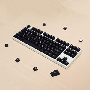 Gliging 130 Keys PBT Japanese Keycaps Cherry Profile DYE-Sub Navy Theme Minimalist Style Suitable for Mechanical Keyboard