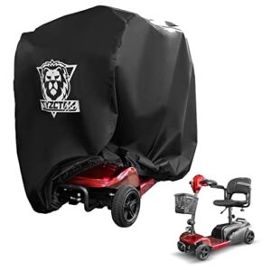 XYZCTEM 600D Waterproof Scooter Cover Black Power Assisted Mobility Scooter Cover (48 inch Length)