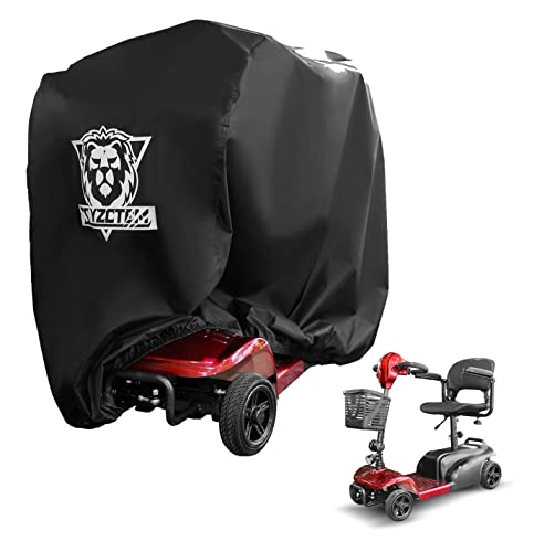 XYZCTEM 600D Waterproof Scooter Cover Black Power Assisted Mobility Scooter Cover (48 inch Length)