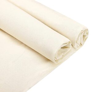 10 yards cotton muslin fabric textile unbleached natural cotton fabric bleached or unbleached muslin cloth 63 inches wide muslin roll fabric backing material quilting sewing draping fabric (natural)