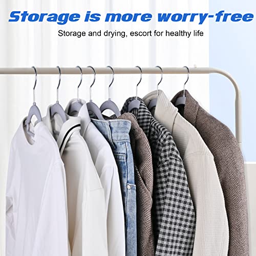 Heavy Duty Standard Plastic Hangers 50 Pack with Non-Slip Design,360°Swivel Hook Space Saving Organizer for Bedroom Closet,Shirts,Pants,Strong Enough for Coat