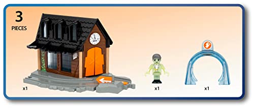 Brio World – 36007 Smart Tech Sound Spooky Train Station | Train Set Accessory Toy for Kids Age 3 Years and Up