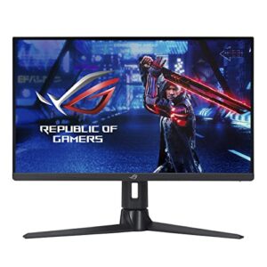 asus rog strix 24.5” 1080p gaming monitor (xg256q) - full hd, fast ips, 180hz, 1ms, g-sync compatible/freesync, displayport, hdmi, displayhdr400 , black