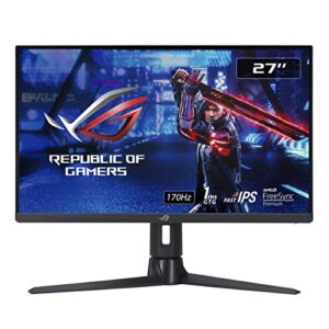 ASUS ROG Strix 24.5” 1080P Gaming Monitor (XG256Q) - Full HD, Fast IPS, 180Hz, 1ms, G-Sync Compatible/FreeSync, DisplayPort, HDMI, DisplayHDR400 , BLACK