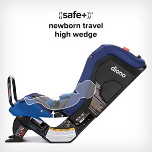 Diono Radian 3RXT SafePlus, 4-in-1 Convertible Car Seat, Rear and Forward Facing, SafePlus Engineering, 3 Stage -Infant Protection, 10 Years 1 Car Seat, Slim Fit 3 Across, Blue Sky