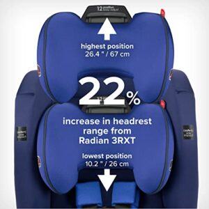 Diono Radian 3RXT SafePlus, 4-in-1 Convertible Car Seat, Rear and Forward Facing, SafePlus Engineering, 3 Stage -Infant Protection, 10 Years 1 Car Seat, Slim Fit 3 Across, Blue Sky