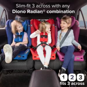 Diono Radian 3RXT SafePlus, 4-in-1 Convertible Car Seat, Rear and Forward Facing, SafePlus Engineering, 3 Stage -Infant Protection, 10 Years 1 Car Seat, Slim Fit 3 Across, Blue Sky