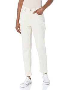 calvin klein women's hi rise slim crop denim, ecru, 29