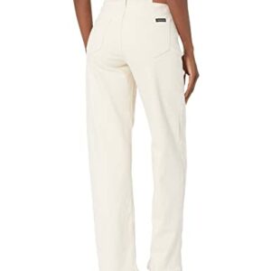 Calvin Klein Women's Mid Rise Boyfriend Denim, Ecru, 28