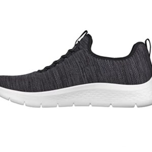 Skechers Men's Gowalk Flex-Athletic Slip-On Casual Walking Shoes with Air Cooled Foam Sneakers, Black/White 2, 11.5 X-Wide