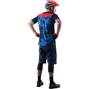 Troy Lee Designs Cycling MTB Bicycle Mountain Bike Jersey Shirt for Men, Skyline Air Breaks SS (Dark Slate Blue, Medium)