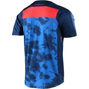 Troy Lee Designs Cycling MTB Bicycle Mountain Bike Jersey Shirt for Men, Skyline Air Breaks SS (Dark Slate Blue, Medium)