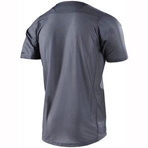 Troy Lee Designs Cycling MTB Bicycle Mountain Bike Jersey Shirt for Men, Skyline Air SS (Channel Gray, S)