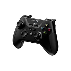 hyperx clutch – gaming controller for android and pc, cloud and mobile gaming, bluetooth, 2.4ghz wireless, usb-c to usb-a wired connection, standard button layout, detachable phone clip