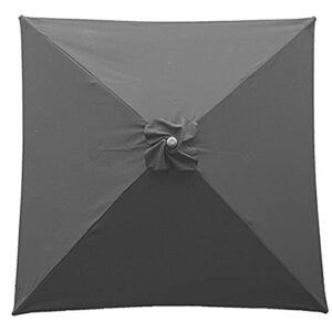 plcnn 6.5 x 6.5 ft patio umbrella canopy, square umbrella replacement cover outdoor table umbrella replacement top cover for pool beach backyard garden