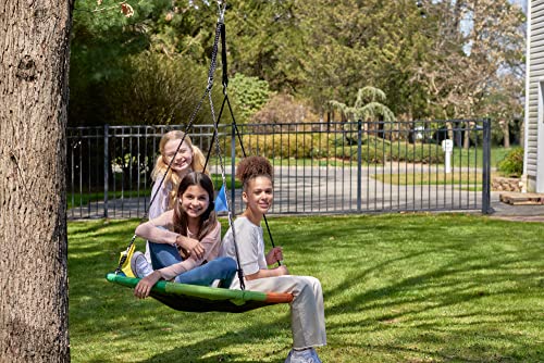 40 Inch Tree Swing Saucer Swing - 800Lb Weight Capacity, 900D Oxford Waterproof, With Hanging Straps Tree Swings for Kids Outdoor Swing For Kids Swing | Tire Swing | Tree Swing For Adults | Disc Swing