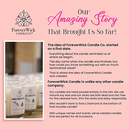 Foreverwick Cinnamon Vanilla Candle | Diamond Candle | Scented Jar Candle | Strong Scented Candles for Decor | 14 oz & 70 Hrs Burning Time