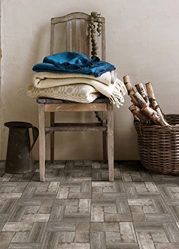 FloorPops Northwoods Peel & Stick Floor Tiles,Brown