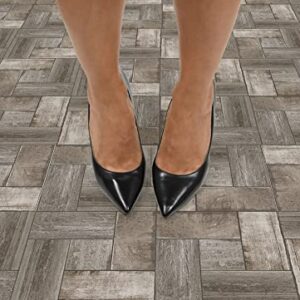 FloorPops Northwoods Peel & Stick Floor Tiles,Brown