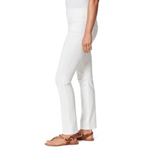 GLORIA VANDERBILT Women's Amanda Pull On High Rise Jean, Vintage White, 14 Regular