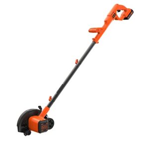 black+decker 20v max cordless edger lawn kit, 1.5 ah battery & charger included (bced400c1)