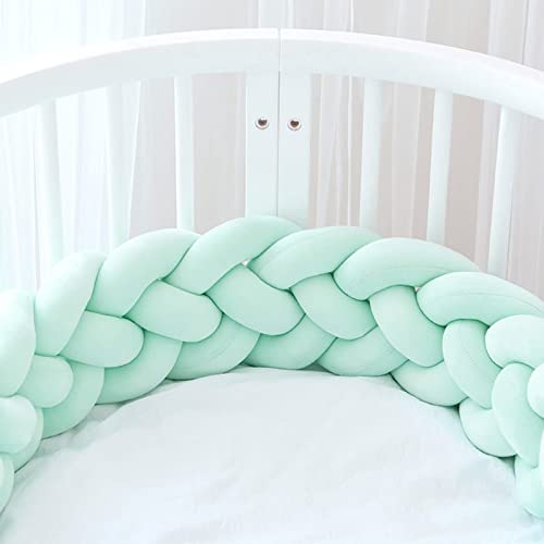 Arm Knitting Yarn for Chunky Braided Knot Throw Blanket DIY, Soft Extra Cotton Washable Tube Bulky Giant Yarn for Weave Craft Crochet (Light Green 0.55lb)