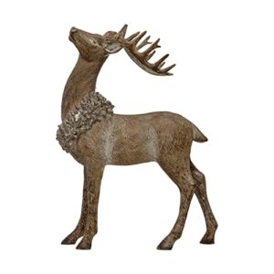 creative co-op resin led light reindeer