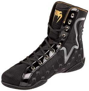 venum elite evo monogram boxing shoes - black