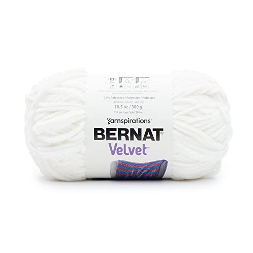 Bernat Velvet Yarn, 2 Pack, White 2 Count