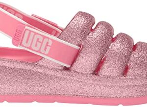 UGG Kids K Sport Yeah Glitter Sandal, Pink, 9 US Unisex Toddler