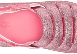 UGG Kids K Sport Yeah Glitter Sandal, Pink, 9 US Unisex Toddler