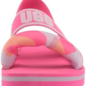 UGG K Zuma Sling Camopop Flat Sandal, Taffy Pink, 12 US Unisex Little Kid